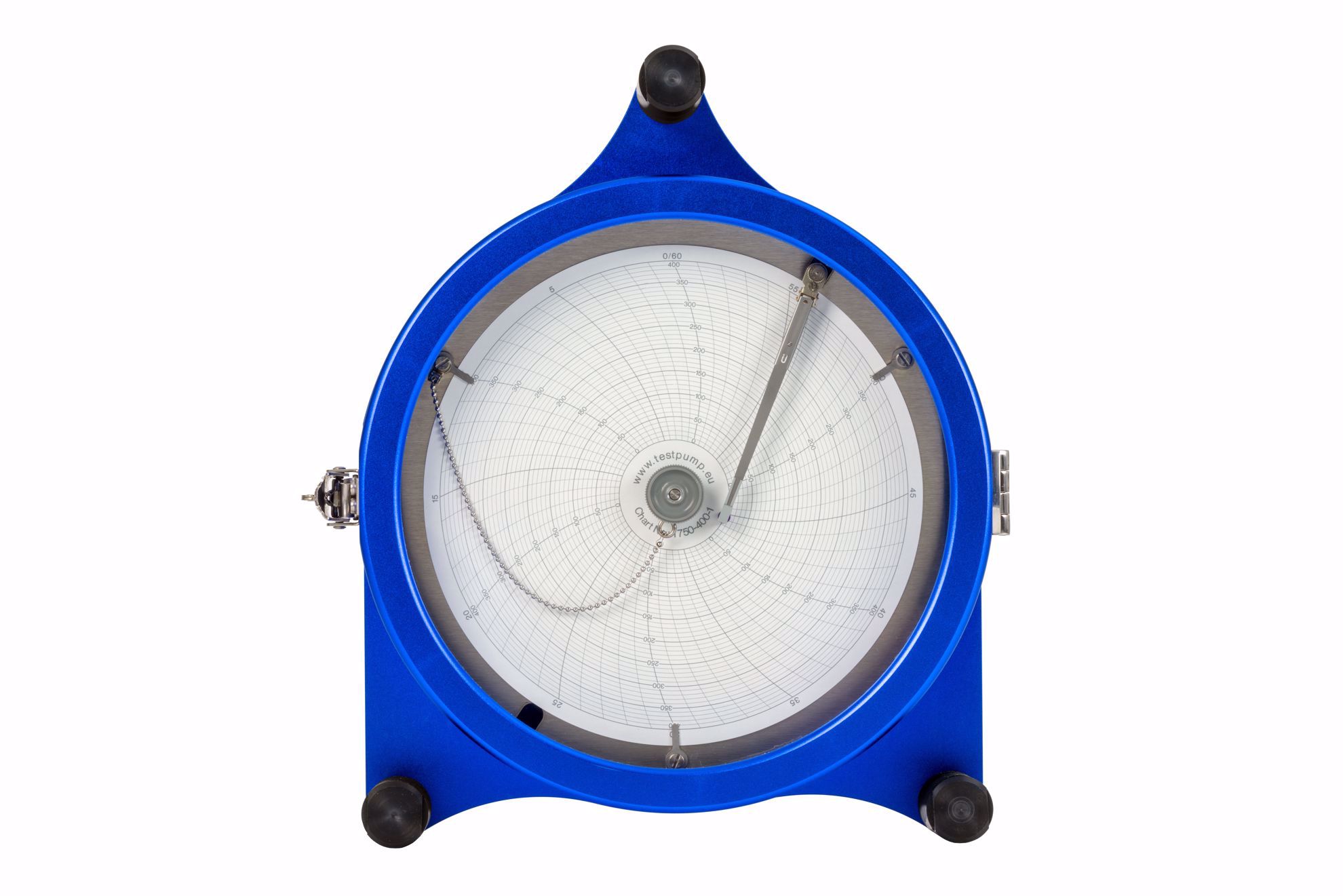 0-1000 Bar Schrijvende Manometer - 1 uur - Ø 225mm - €1100